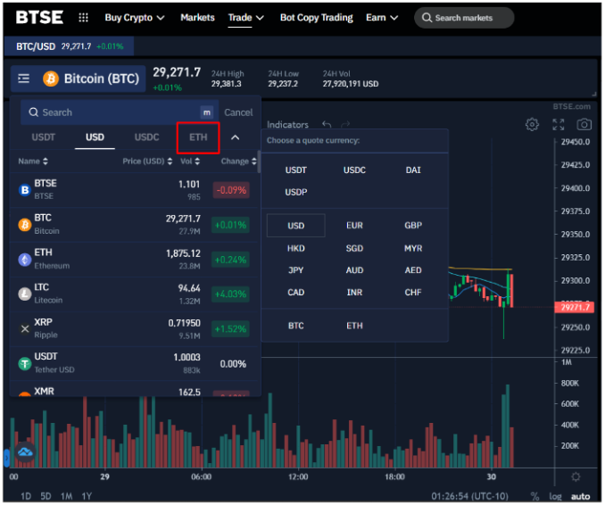 How to Convert or Trade ETH for NEAR on BTSE’s Digital Asset Exchange ...